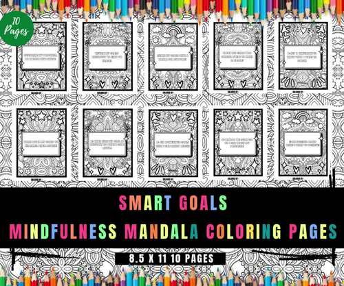 Smart Goals Tips & Strategies Relaxing Coloring Pages, Relaxing ...