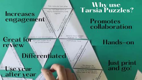 States of Matter Science Activity Tarsia Puzzle by The Animated Teacher