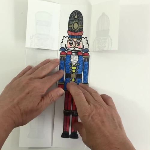 Christmas Art Lesson Plan - Exquisite Corpse Nutcracker by Kerry Daley