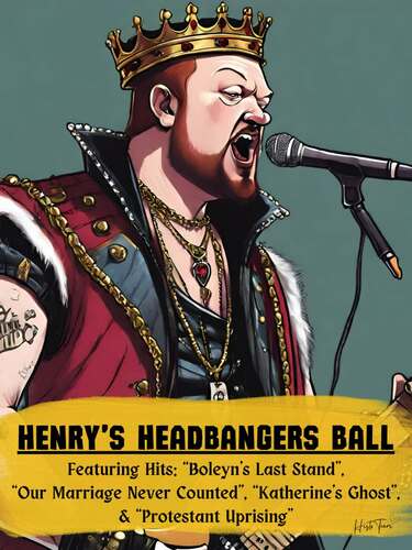King Henry VIII History Goes Punk Classroom Poster European Tudor History