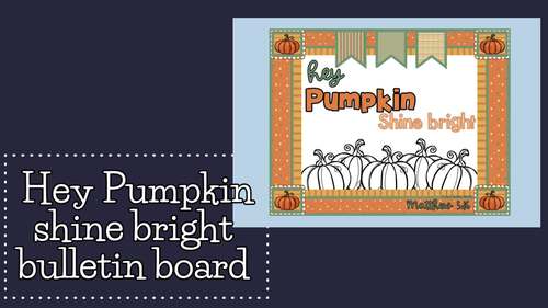 Pumpkin Bulletin Board / Door Decor / Christian bulletin board for fall