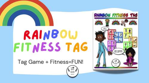 PE Tag Game | Rainbow Fitness Tag | by WC Physical Education | TPT