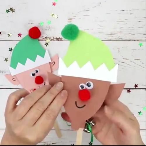 Elf Christmas Card Craft - Christmas Cards - Christmas Craft - Elf Craft