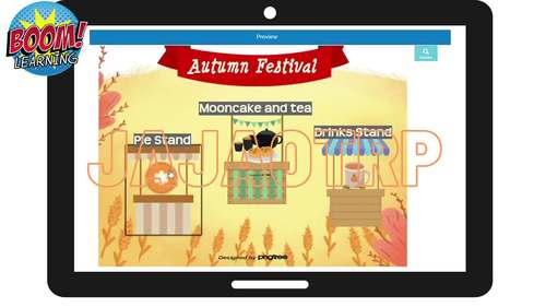Autumn Festival Visual Memory - Boom Cards Distance Learning by jajaotrp