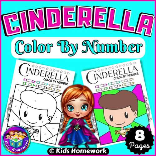 Cinderella Color By Number I Princess Inspired Hundreds Chart Coloring ...