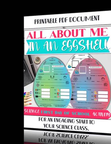 All About Me | Science First Day of School Activity | Back to School