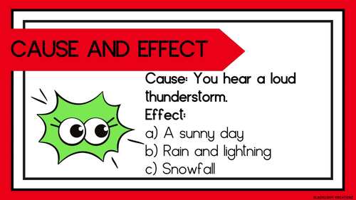 Cause and Effect: Interactive Google Slides by Blacklight Kreationz