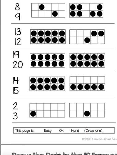 Number Sense Worksheets 0-20 by It's All Primary | TpT