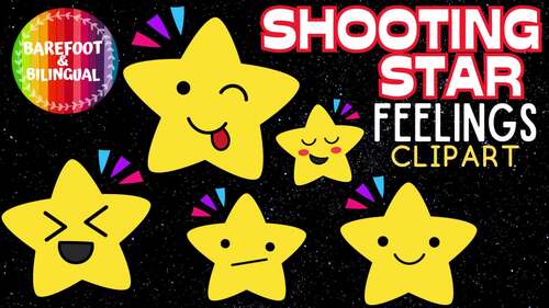 Shooting Stars Clipart Feelings and Emotions - SEL Outer Space Clipart