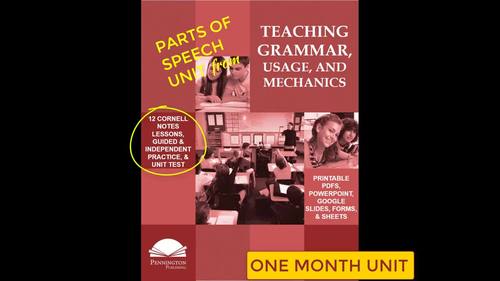 Parts of Speech Unit (Printables and Google Apps) by Pennington Publishing