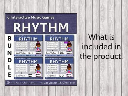 Winter Music | Interactive Rhythm Games {Reveal the Secret Picture}