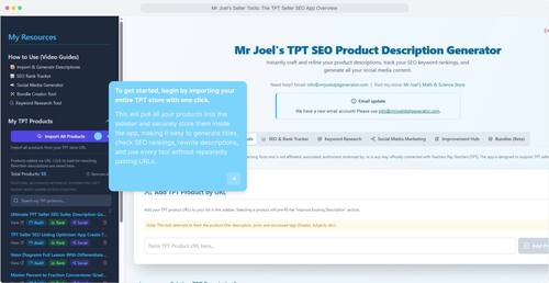 TPT Seller SEO Listing Optimizer App: Create Titles, Descriptions & SEO ...