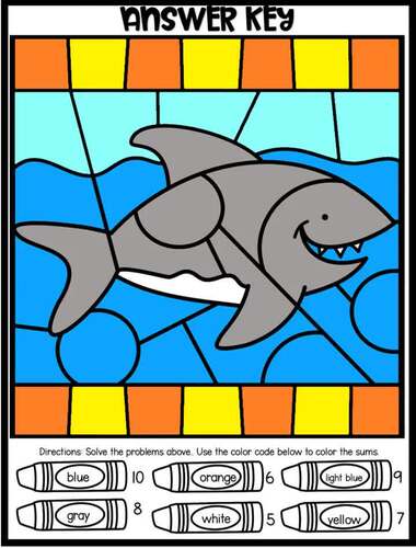 Shark Week Literacy and Math Bundle by The First Grade Apple | TPT