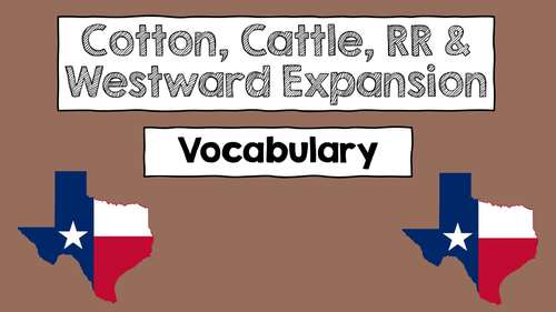 Texas History Vocabulary Activities - Full Year by Lone Star History