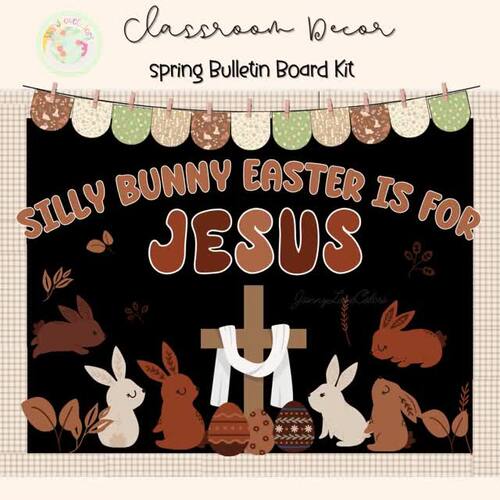 Easter Bulletin Board Kit March Door Decor Christian Decorations