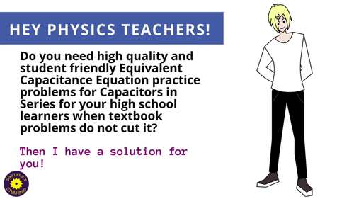 Capacitors in Series Circuits Coloring Worksheets for High School Physics