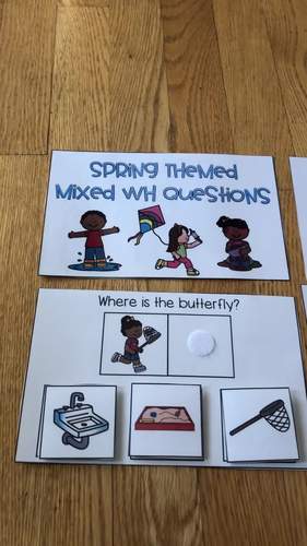 Spring - Mixed WH Questions for Little Learners by Autism Little Learners
