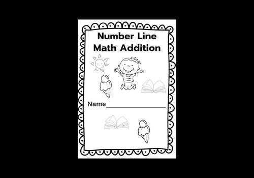 Number Line Mathematics Addition Worksheet Activities Within 10 by Taro ...