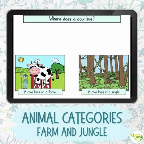 Categories Boom Cards™ Animal Category Sorting Bundle | TPT