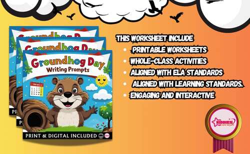 Groundhog Day Craft Writing Prompts Activities 2nd, 3rd, 4th, 5th, 6th ...