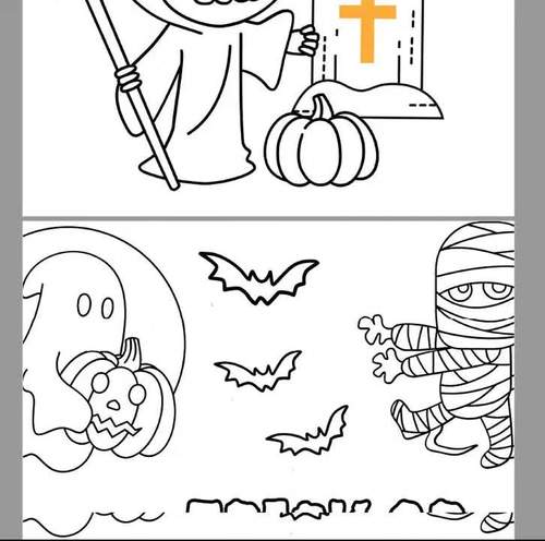 Halloween Activity Printables, Halloween Coloring, Halloween Activity Pages