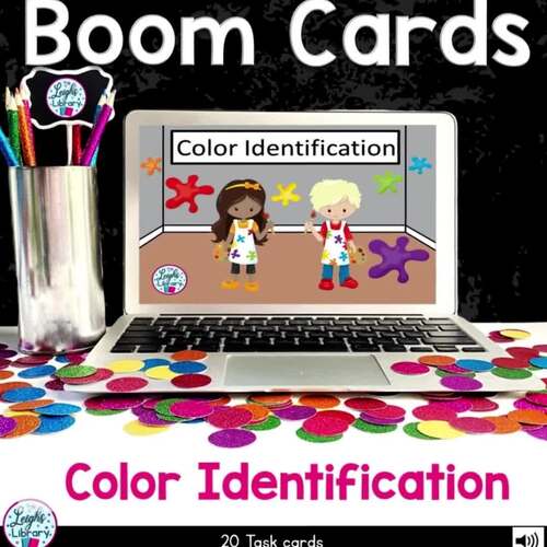 Boom Cards™ Color Identification by Leigh's Library | TPT