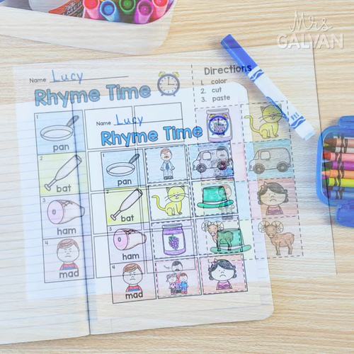 Blending and Reading CVC Words Cut and Paste Worksheets NO PREP by ...