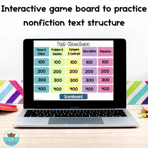 Nonfiction Text Structure Powerpoint Game - Text Structure Jeopardy