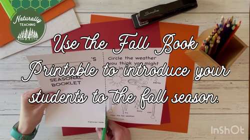 Fall Book Printable by Naturally Teaching | TPT