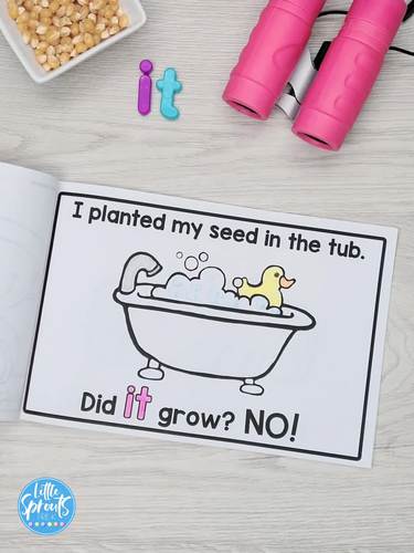 Seed to Plant Emergent Reader | Silly Book on How to Plant a Seed for ...