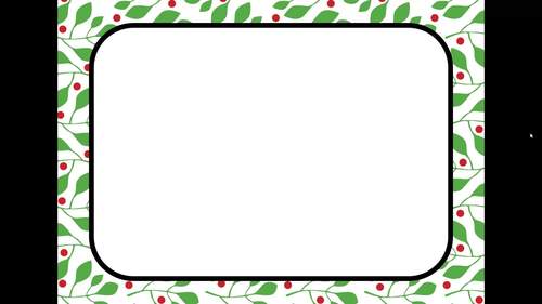 Boom Card Templates and Frames in Christmas Colors by Sheila Cantonwine