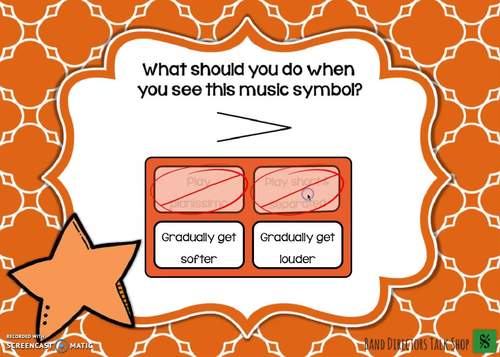 Music BOOM Cards (Music Symbols)-Music for Band Distance Learning