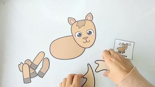 Moose Craft Letter M Mountain Animals Coloring Tracing and Writing ...