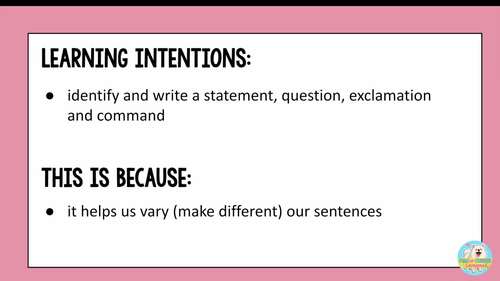 Grades 4-6 | Digital Slides Sentence Types (Expository Writing) | TPT