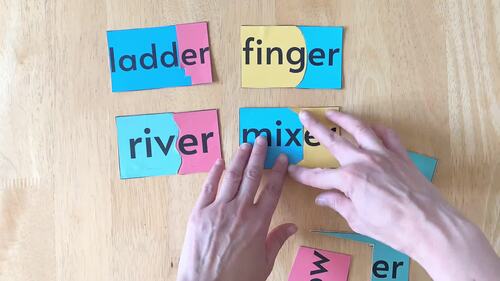 Er Phonics Jigsaw Puzzle Digraph Game Special Education Kindergarten