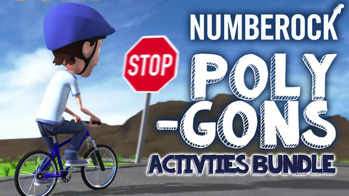 Polygons Song & Activities ♫ Classifying by Shapes & Attributes Bundle