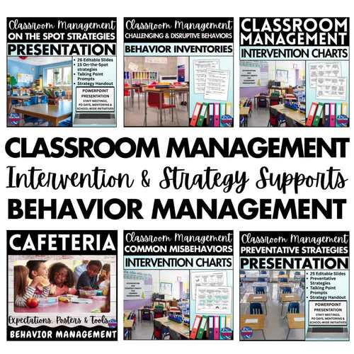 Classroom Management Behavior Interventions Presentations Charts ...