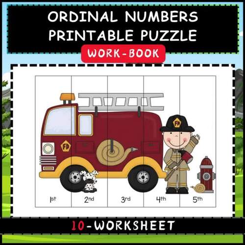Ordinal Numbers Printable Puzzle Activities For Kindergarten | TPT