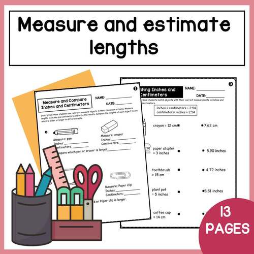 Measure & Estimate Lengths: Fun and Engaging Activities Hands-On For G ...
