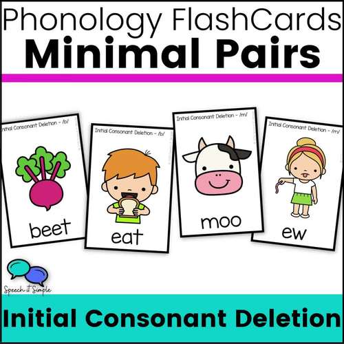 Initial Consonant Deletion Minimal Pair Flashcards - Phonology - Cycles