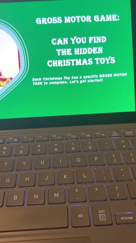 Christmas/Winter Gross Motor Game: Find the Hidden Christmas Toy