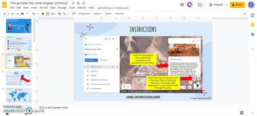 Chile Virtual Field Trip - ENGLISH by Llearning Llama | TPT