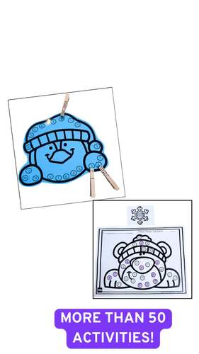 January Activities: Math And Phonics Printables With 50 Activities