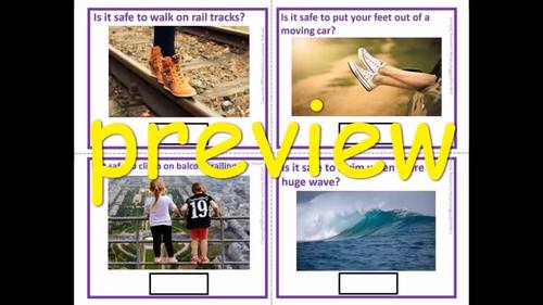 Is It Safe? – Cut and Paste Safety Task Cards with Real Photos | Part 2