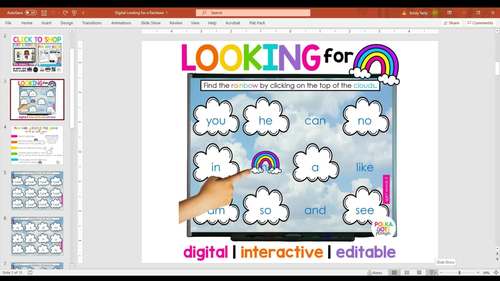 Rainbow Hide and Seek | Spring Sight Word Activities | High Frequency Words