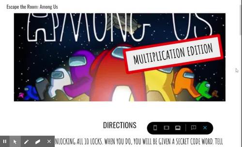 Among Us Escape the Room: Multiplication by Coffee Classroom | TPT