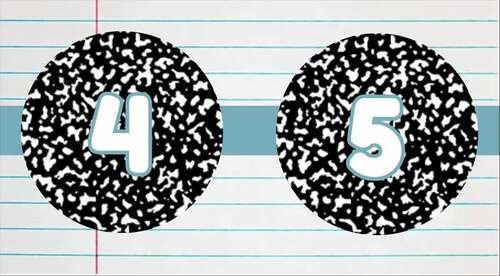Composition Notebook Huge Number Line 0-20 | TPT