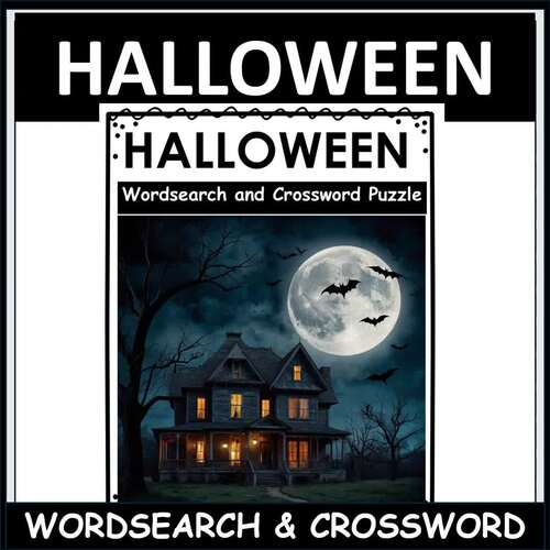 Halloween Activities Puzzles | Worksheets | Middle | October | Wordsearch