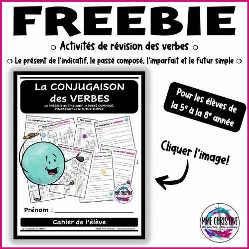 Les verbes ER au présent 2 I Mots cachés I French Present ER Verbs Word ...