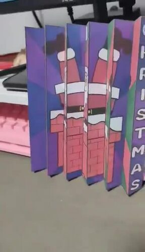 Merry Christmas Crafts Santa Agamograph Art Posters 2D Chimney birth of ...